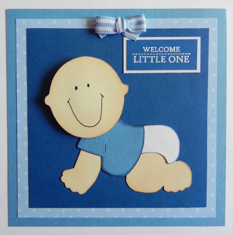 Baby Wobble-Head Card | I Played With Paper Today!