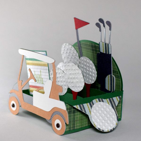 Golf Cart Box Card | I Played With Paper Today!