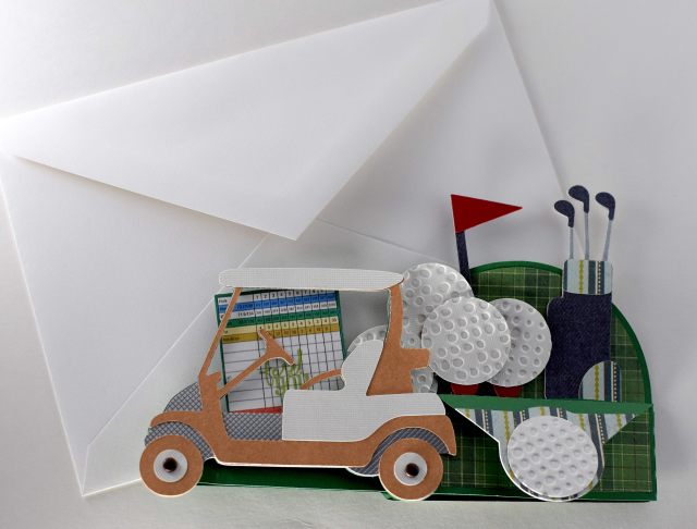 Golf Cart Box Card | I Played With Paper Today!