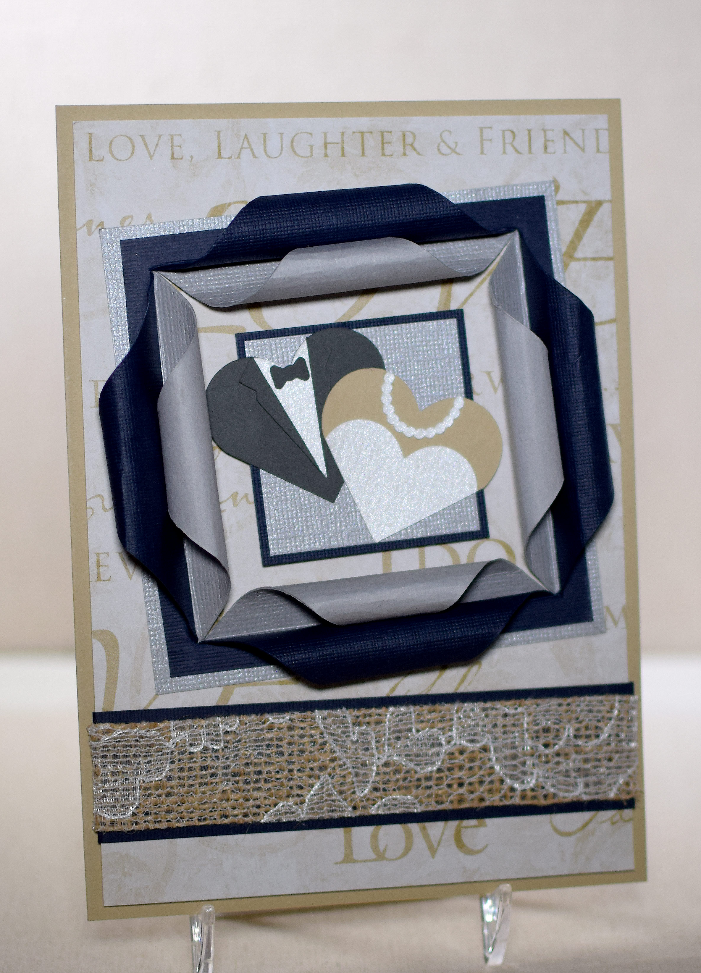 Rolled Frame Wedding Card | I Played With Paper Today!