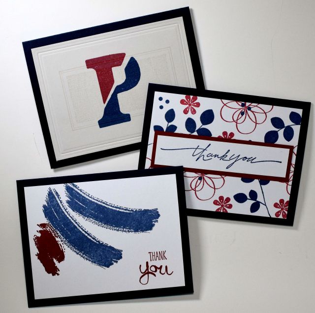 Red and Blue Note Card Collection | I Played With Paper Today!