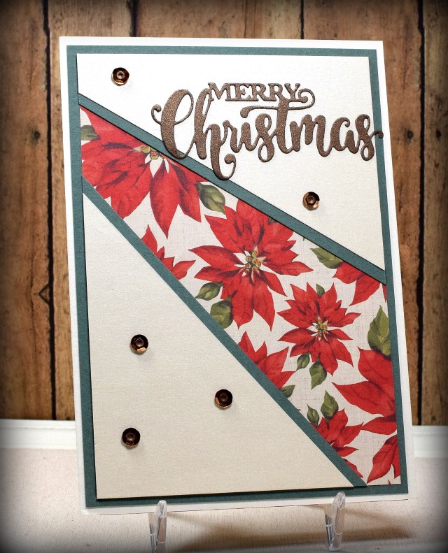 Diagonal Split Panel Wedding Card | I Played With Paper Today!