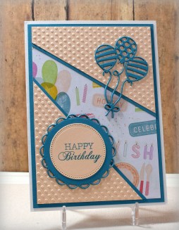 Diagonal Split Panel Wedding Card | I Played With Paper Today!
