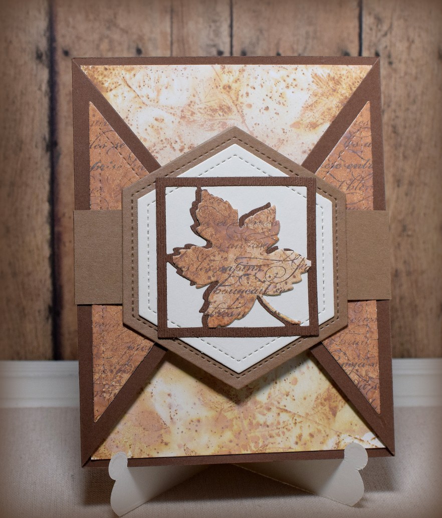 Autumn Triangle Gatefold Card | I Played With Paper Today!