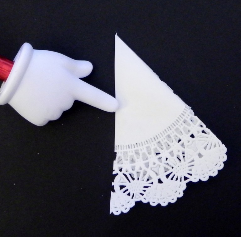 Folded Doily Tutorial (for the bottom half of a wedding dress) | I ...